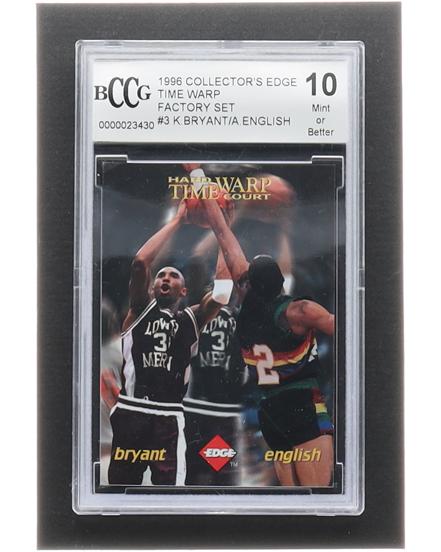 Kobe Bryant RC / Alex English 1996 Collector's Edge Time Warp Factory ...