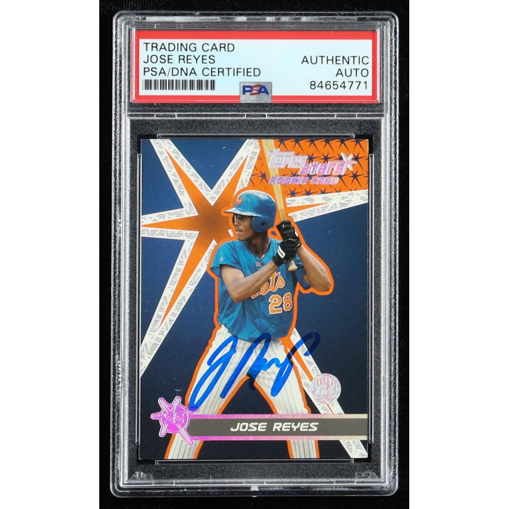 Jose Reyes Signed 2001 Topps Stars #196 RC (PSA) | Pristine Auction