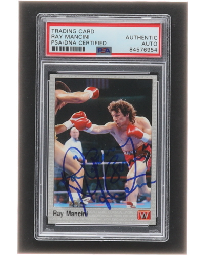 Ray "Boom Boom" Mancini Signed 1991 All World #26 (PSA) | Pristine Auction