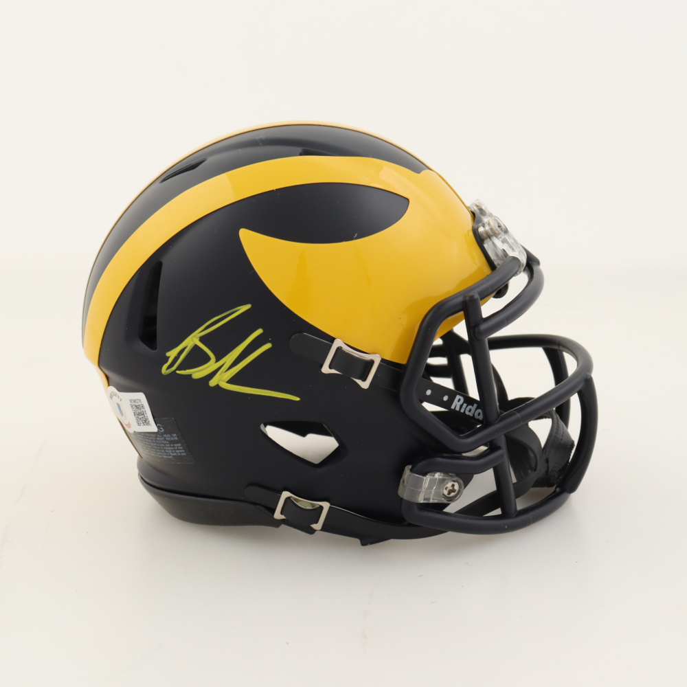 Brandon Graham Signed Michigan Wolverines Speed Mini Helmet (Beckett ...