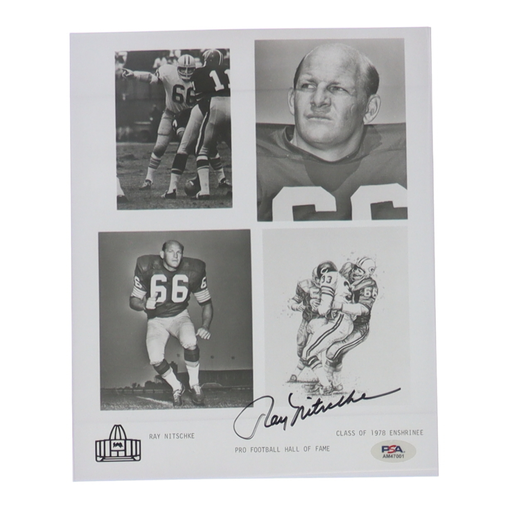 Ray Nitschke Signed Packers 8x10 Photo (PSA) | Pristine Auction