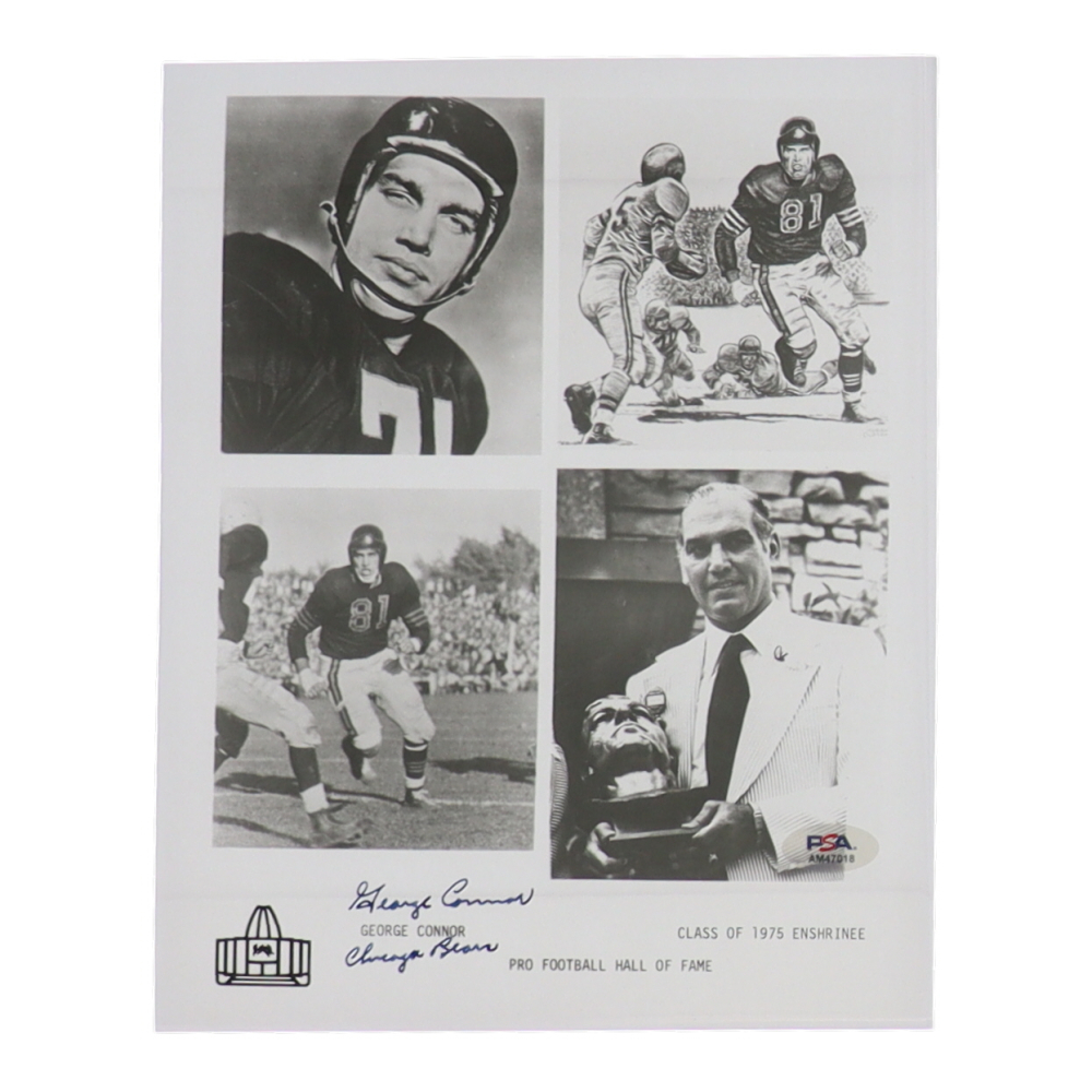 George Connor Signed Bears 8x10 Photo Inscribed "Chicago Bears" (PSA ...