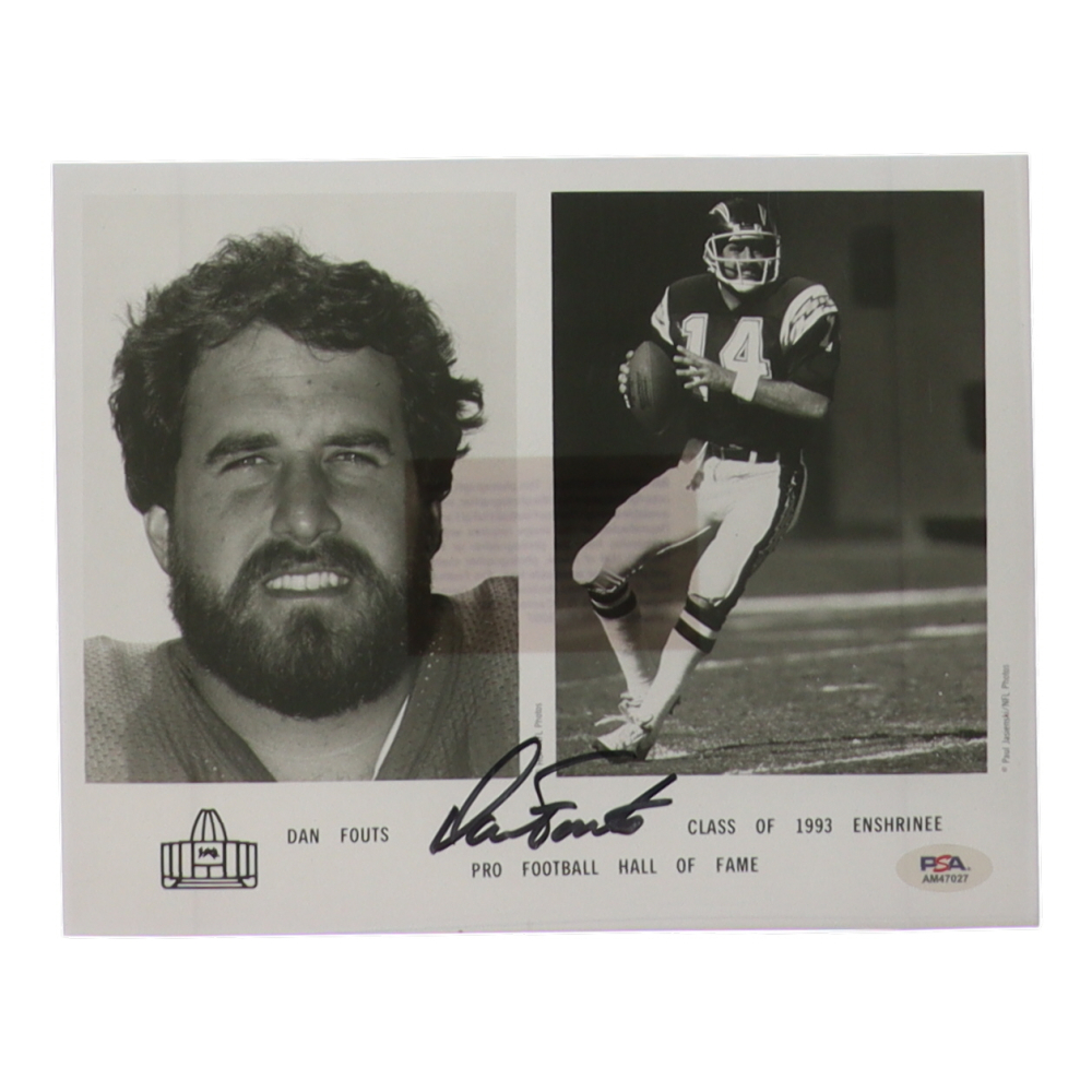 Dan Fouts Signed Chargers 8x10 Photo (PSA) | Pristine Auction