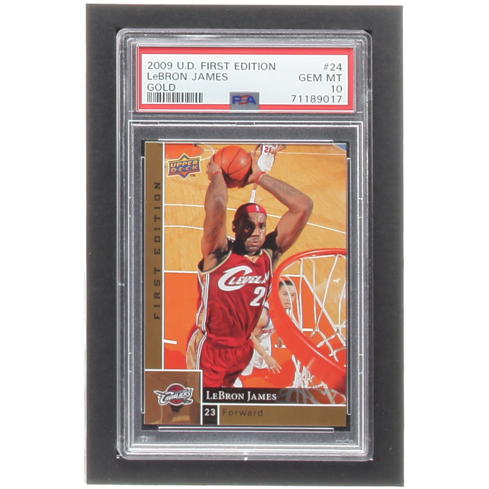 LeBron James 2009-10 Upper Deck First Edition Gold #24 (PSA 10 ...