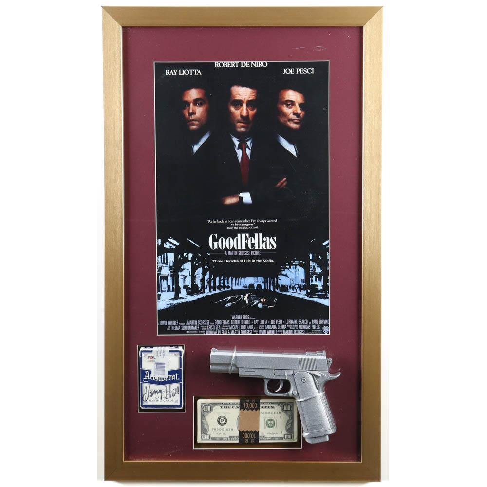 Henry Hill Signed "Goodfellas" Custom Framed Playing Card Pack with ...