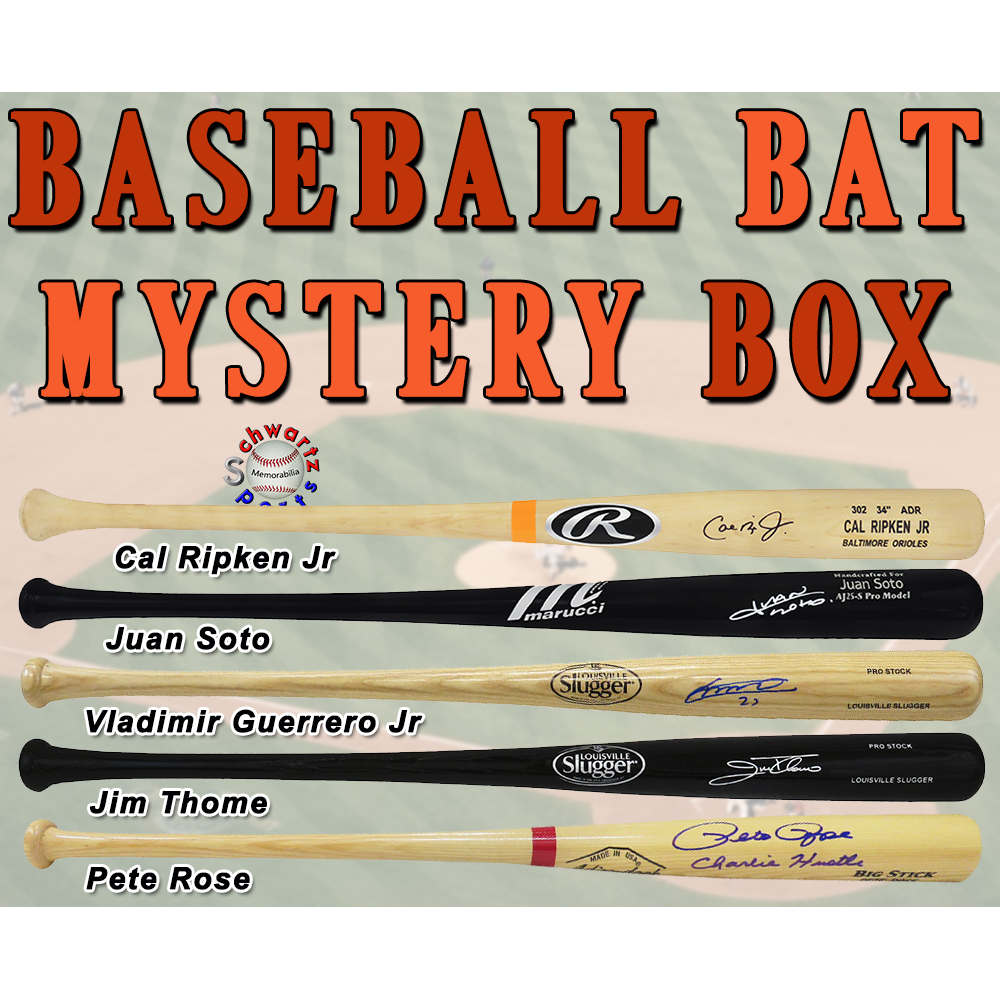 Schwartz Sports – Full Size Baseball Bat Signed Mystery Box – Series 22 ...