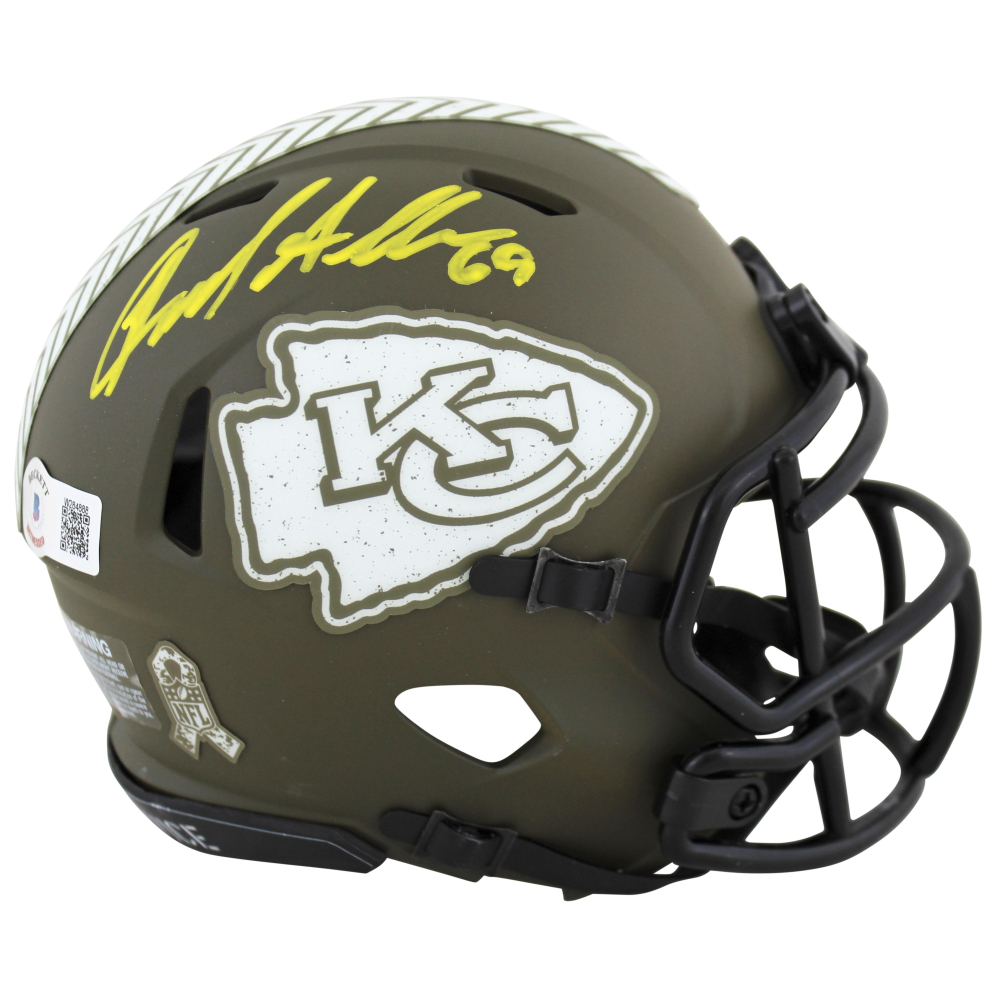 Jared Allen Signed Chiefs Salute To Service Alternate Speed Mini Helmet ...