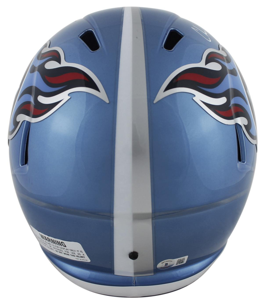 Chris Johnson Signed Titans Full-Size Flash Alternate Speed Helmet ...