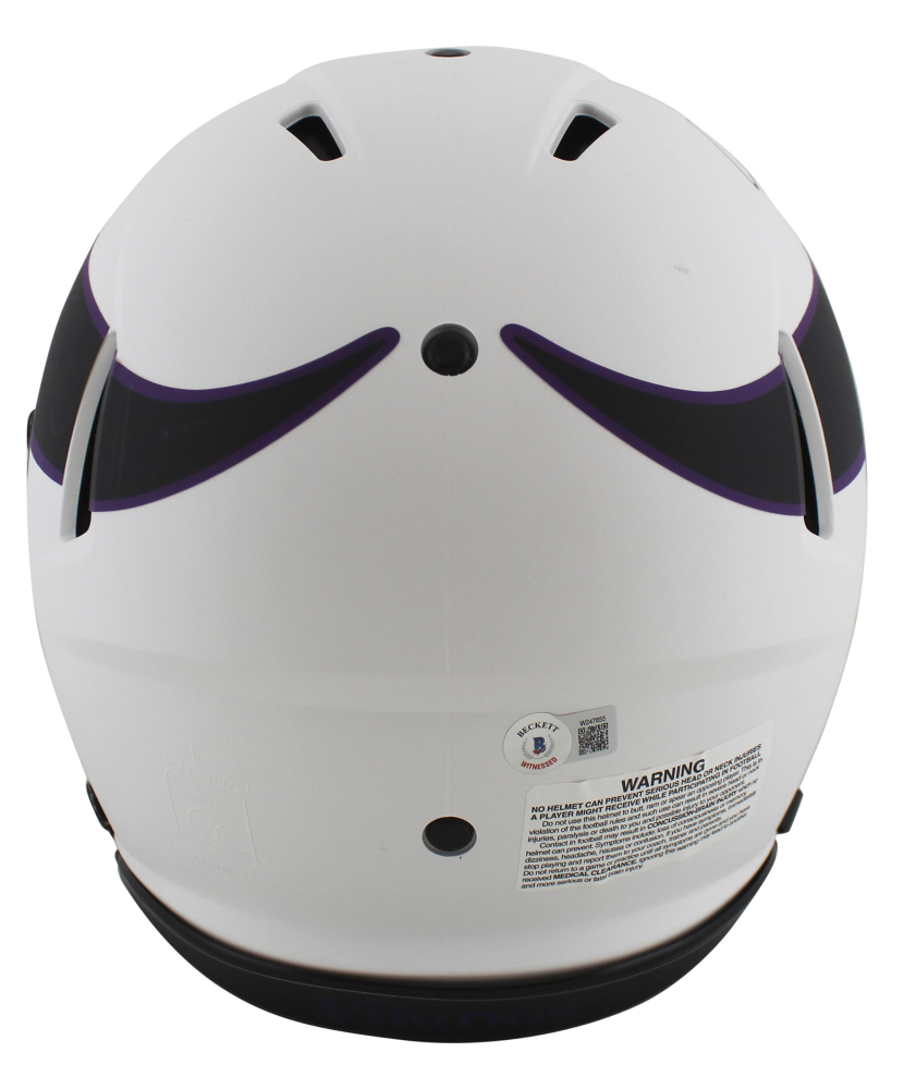 Justin Jefferson Signed Vikings Lunar Full Size Speed Proline Helmet ...
