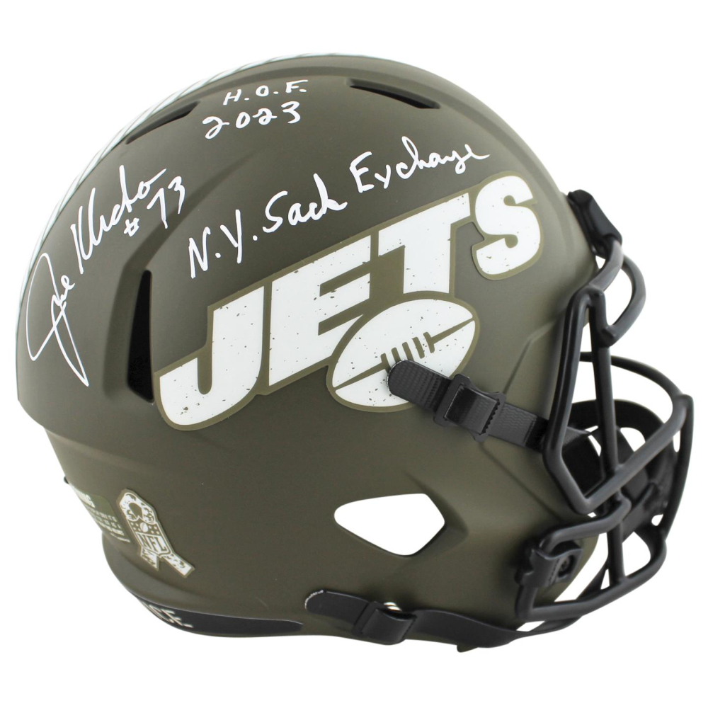 Joe Klecko Signed Jets Full-Size Salute To Service Alternate Speed ...
