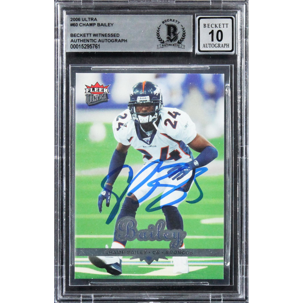 Champ Bailey Signed 2006 Ultra #60 (BGS) | Pristine Auction