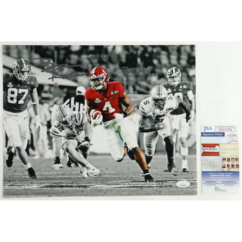 Brian Robinson Signed Alabama Crimson Tide 11x14 Photo Inscribed "RTR ...