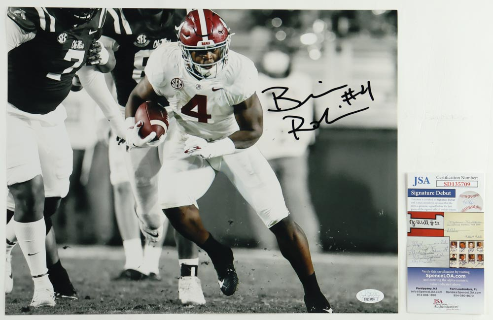 Brian Robinson Signed Alabama Crimson Tide 11x14 Photo (JSA) | Pristine ...