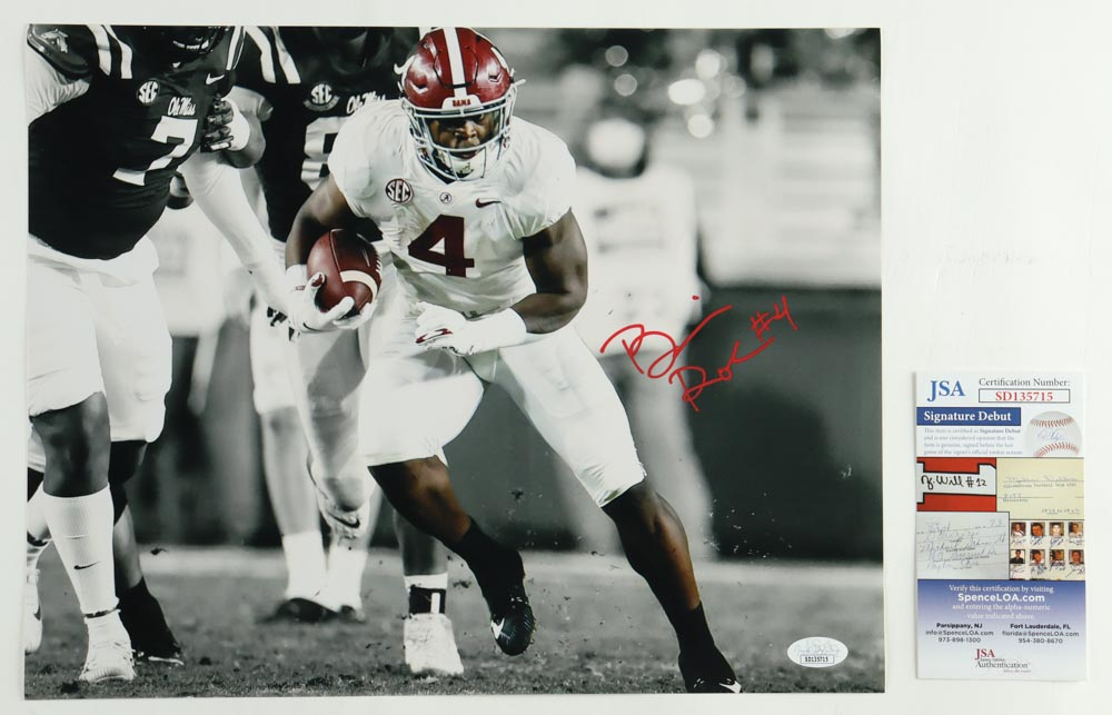 Brian Robinson Signed Alabama Crimson Tide 11x14 Photo (JSA) | Pristine ...