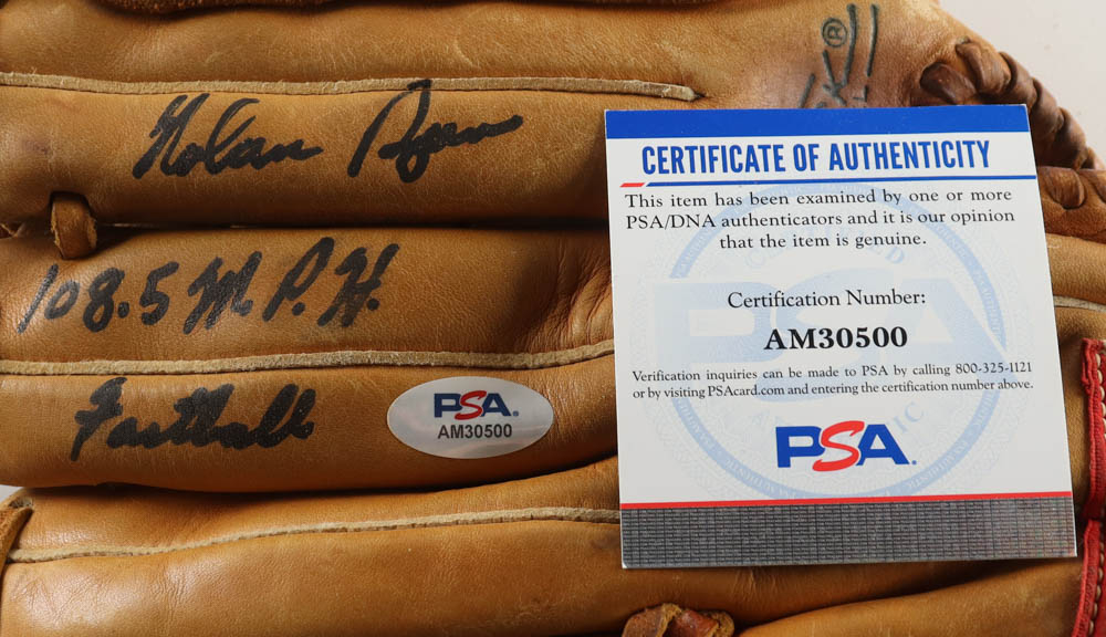 Nolan Ryan Signed Vintage Rawlings Baseball Player Model Glove ...