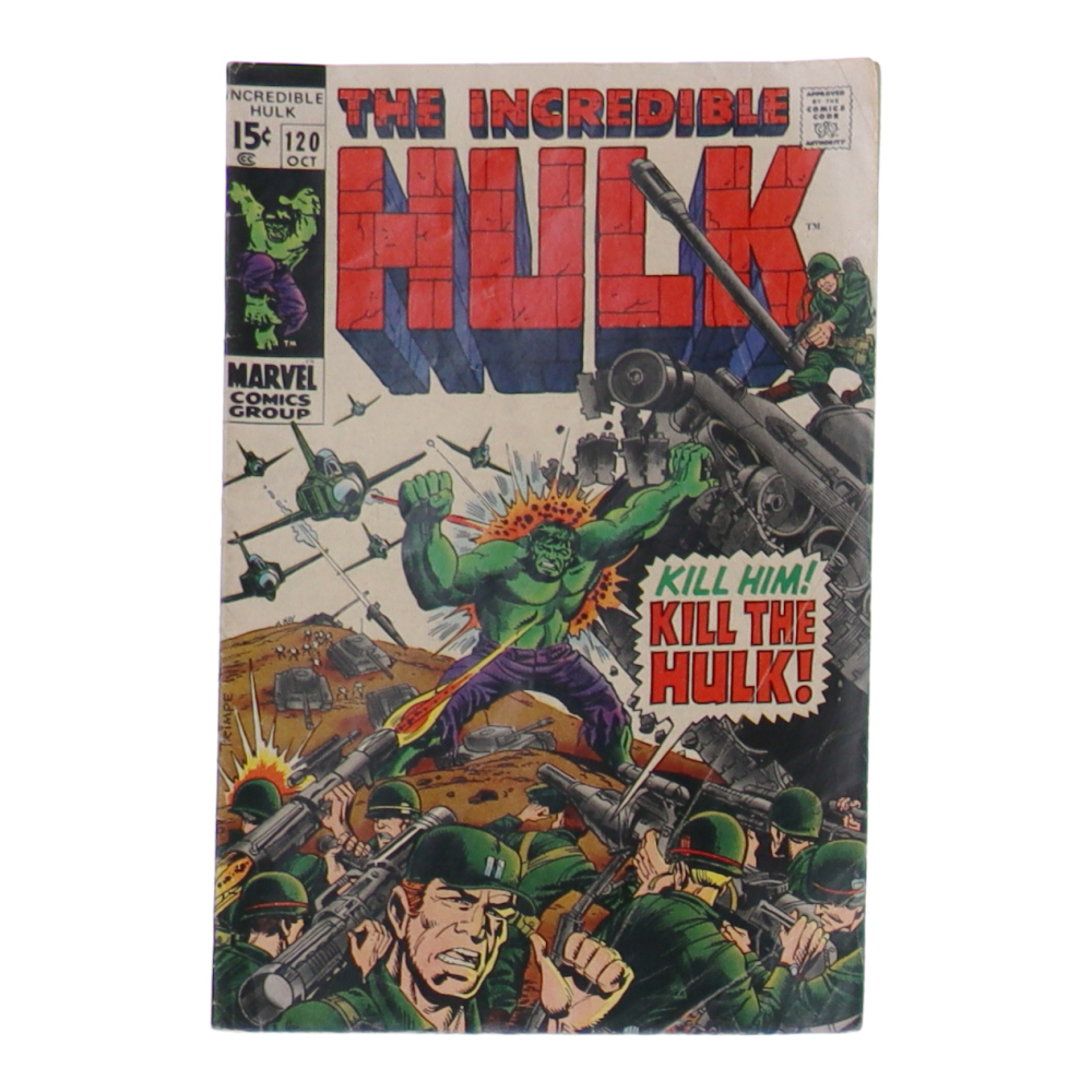 1969 "The Incredible Hulk" #120 Marvel Comic Book | Pristine Auction