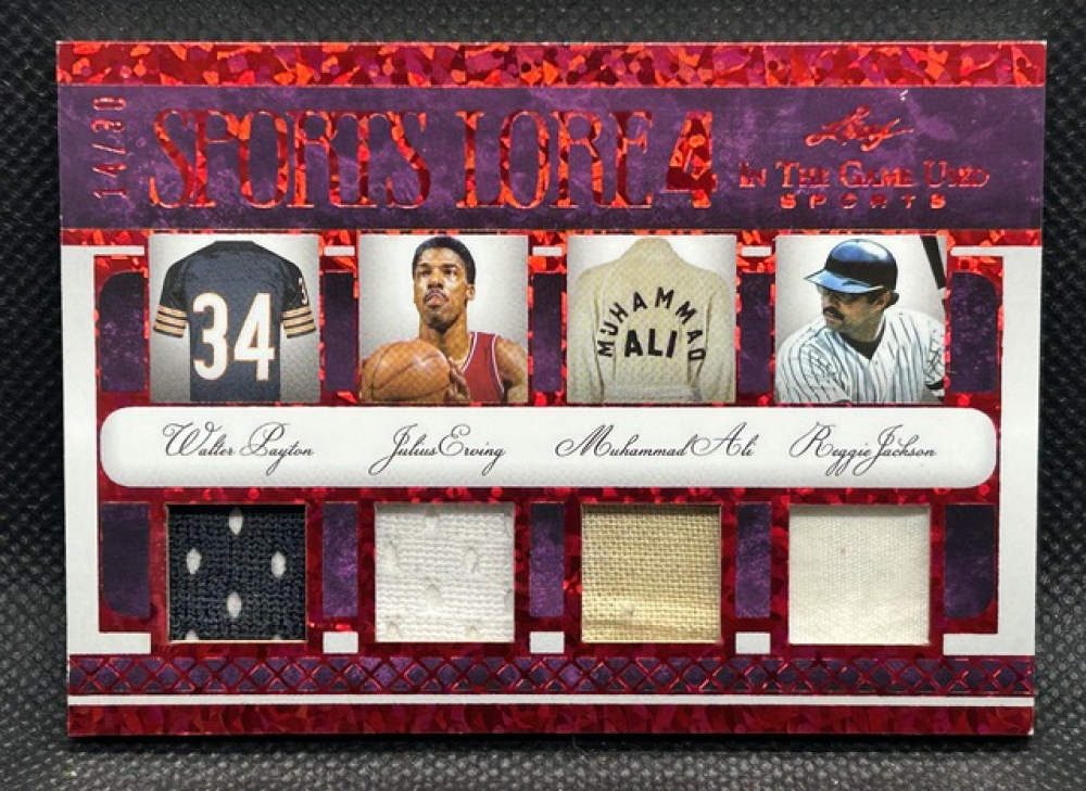 Walter Payton / Julius Erving / Muhammad Ali / Reggie Jackson 2022 ITG ...