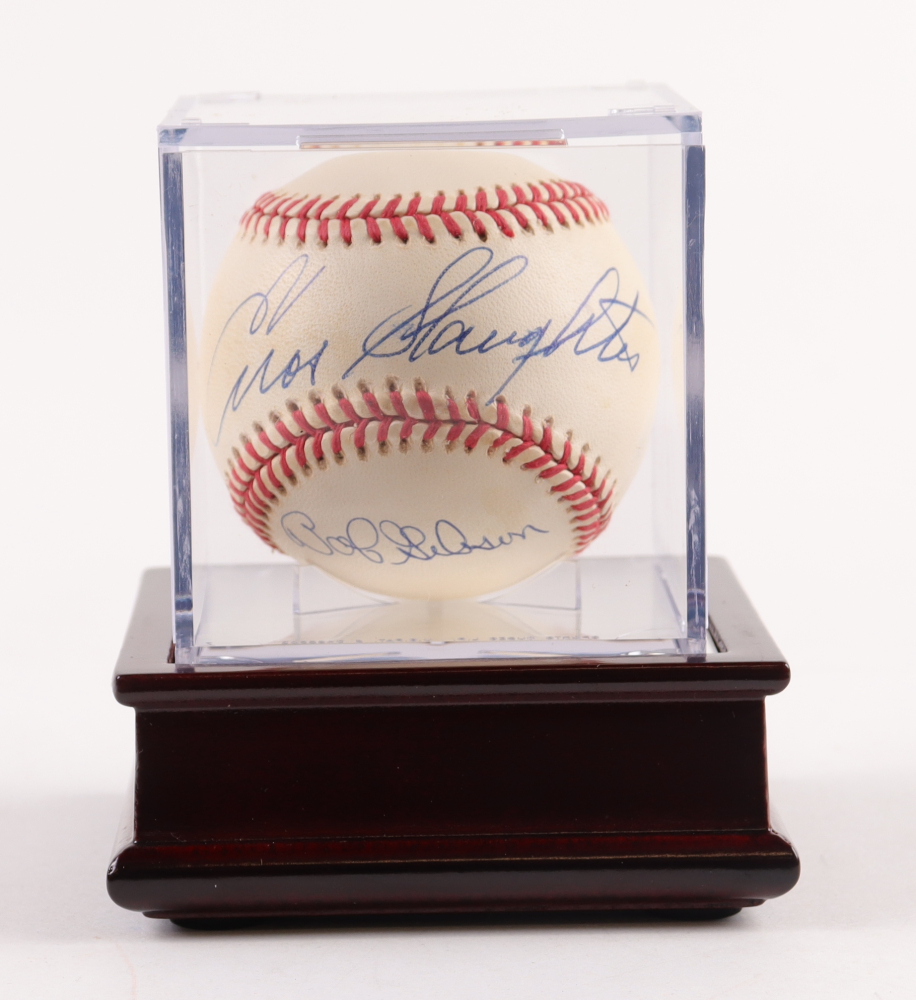 Enos Slaughter, Stan Musial & Bob Gibson Signed ONL Baseball with ...