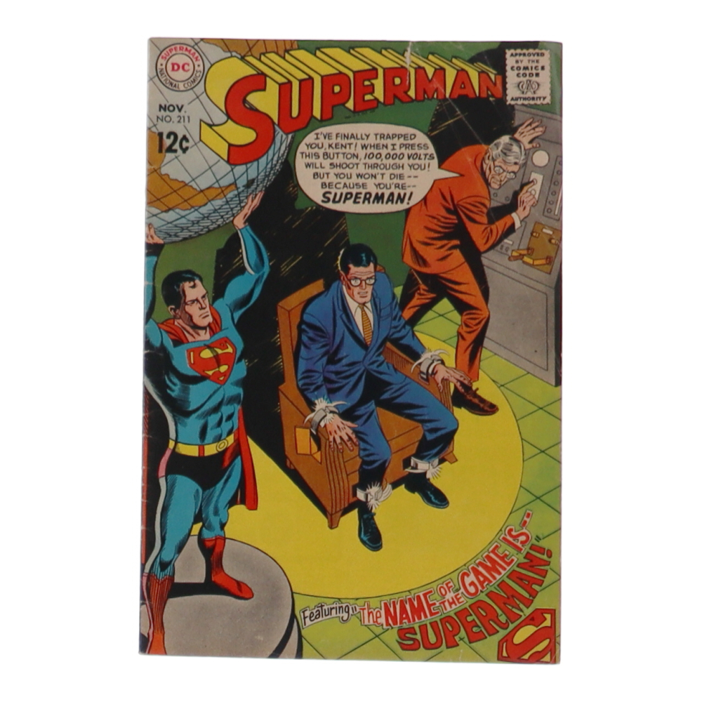 1968 "Superman" #211 D.C. Comic Book | Pristine Auction