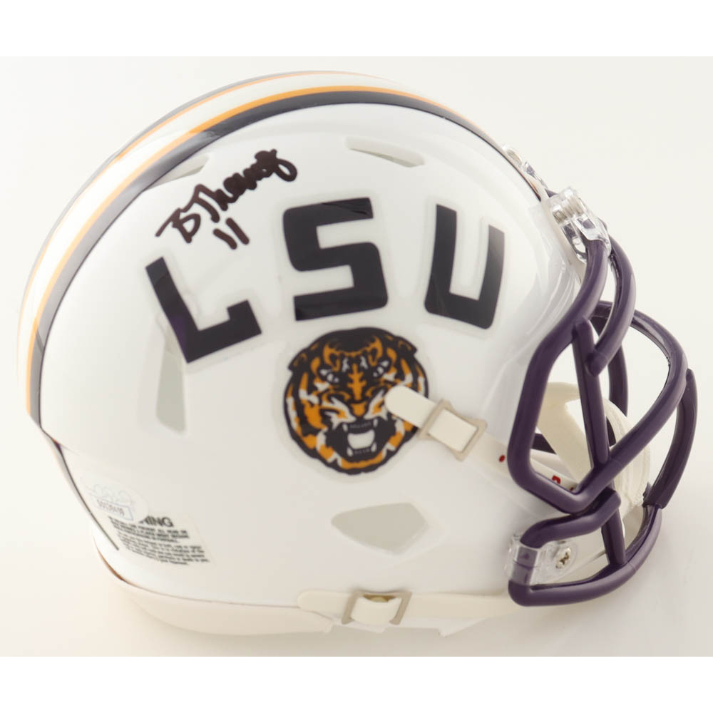 Brian Thomas Jr. Signed LSU Tigers Speed Mini Helmet (JSA) | Pristine ...