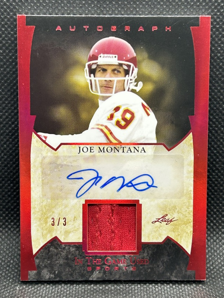Joe Montana 2022 Leaf ITG Used Sports Patch Autograph #GUAJM2 #3/3 ...