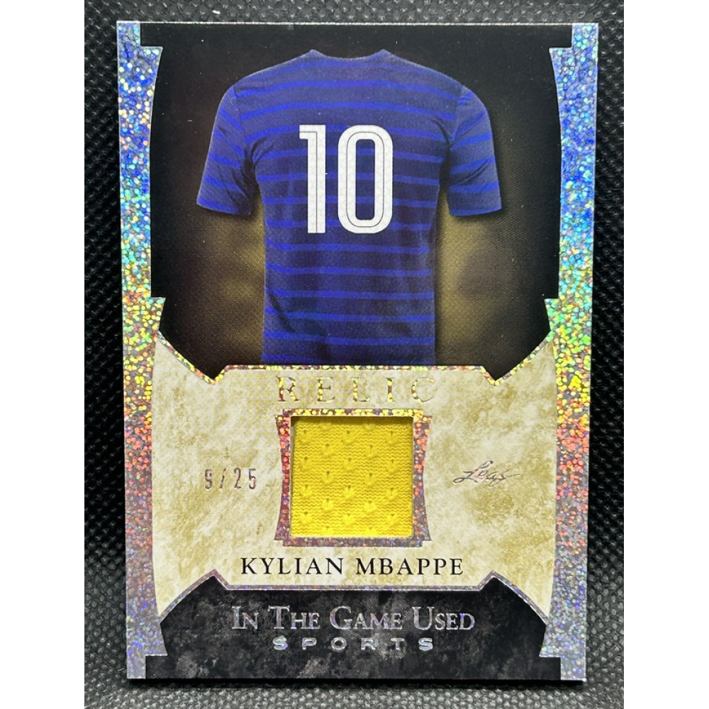 Kylian Mbappe 2022 Leaf ITG Used Sports Relic #GUM26 #9/25 | Pristine ...