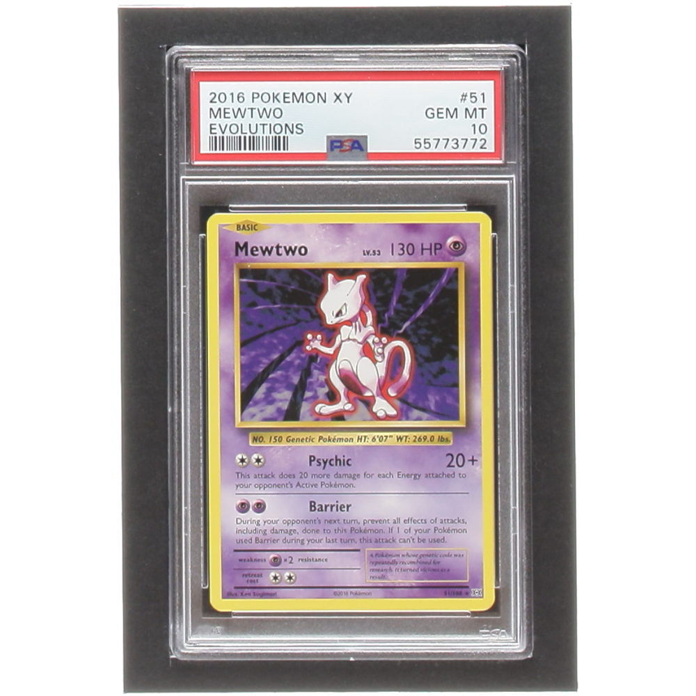 Mewtwo Pokemon 2016 Evolutions #51 (PSA 10) | Pristine Auction
