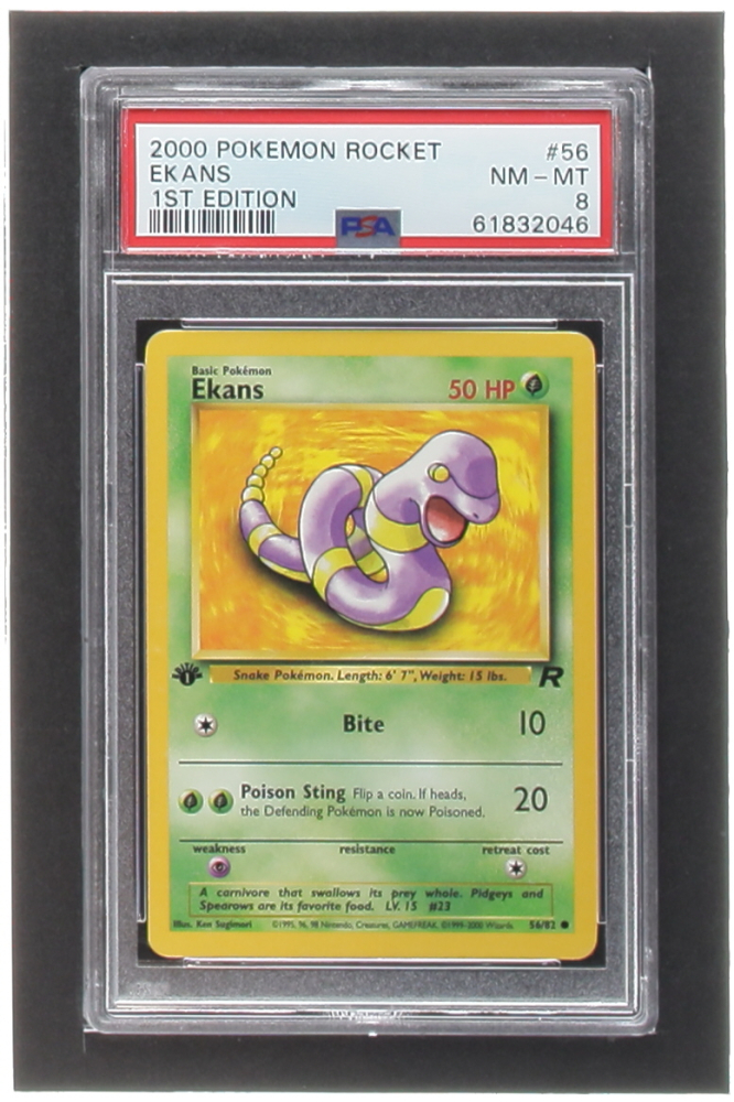 Ekans Pokemon 2000 Team Rocket #56 (PSA 8) | Pristine Auction