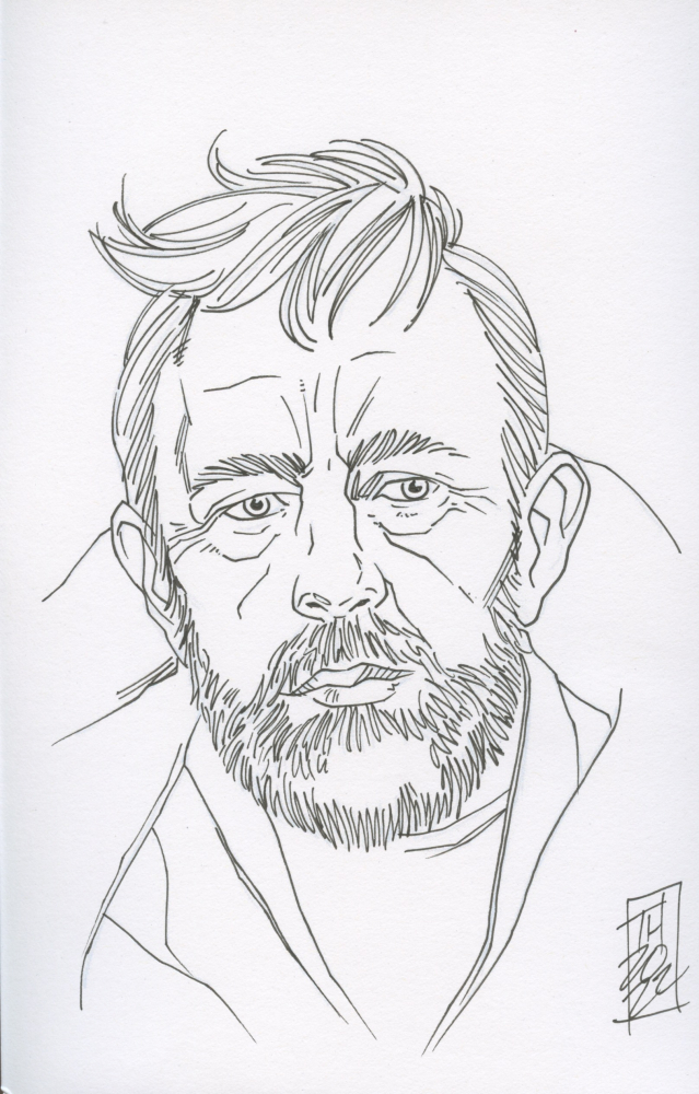 Obi-Wan Kenobi | Star Wars - Signed ORIGINAL Drawing by Tom Hodges (1/1 ...