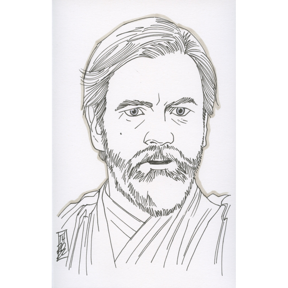 Obi-Wan Kenobi | Star Wars - Signed ORIGINAL Drawing by Tom Hodges (1/1 ...