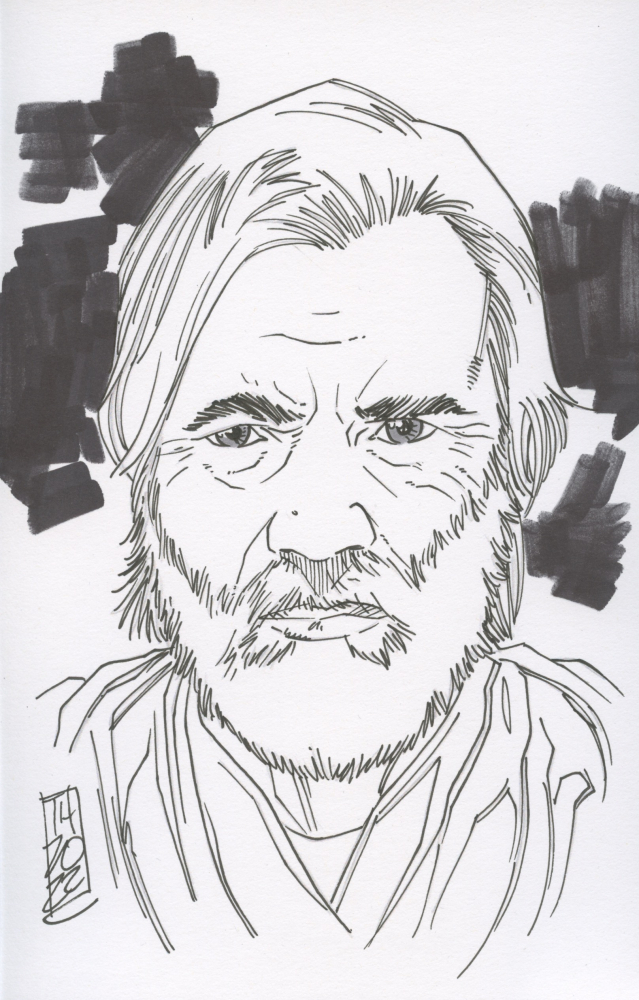Obi-Wan Kenobi | Star Wars - Signed ORIGINAL Drawing by Tom Hodges (1/1 ...