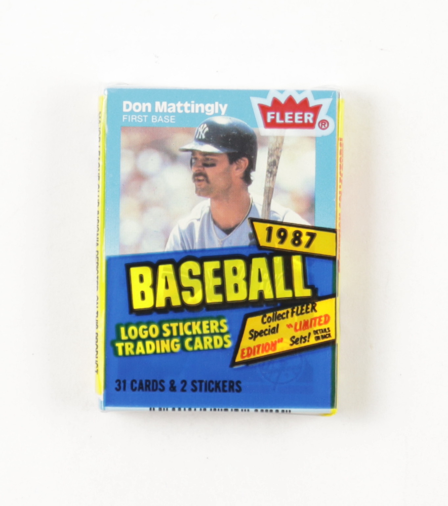 1987 Fleer Pack with (31) Baseball Cards & (2) Stickers | Pristine Auction