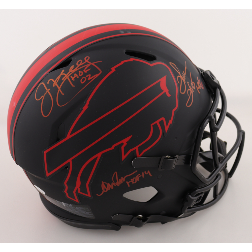 Jim Kelly, Thurman Thomas, & Andre Reed Signed Bills Full-Size Eclipse ...