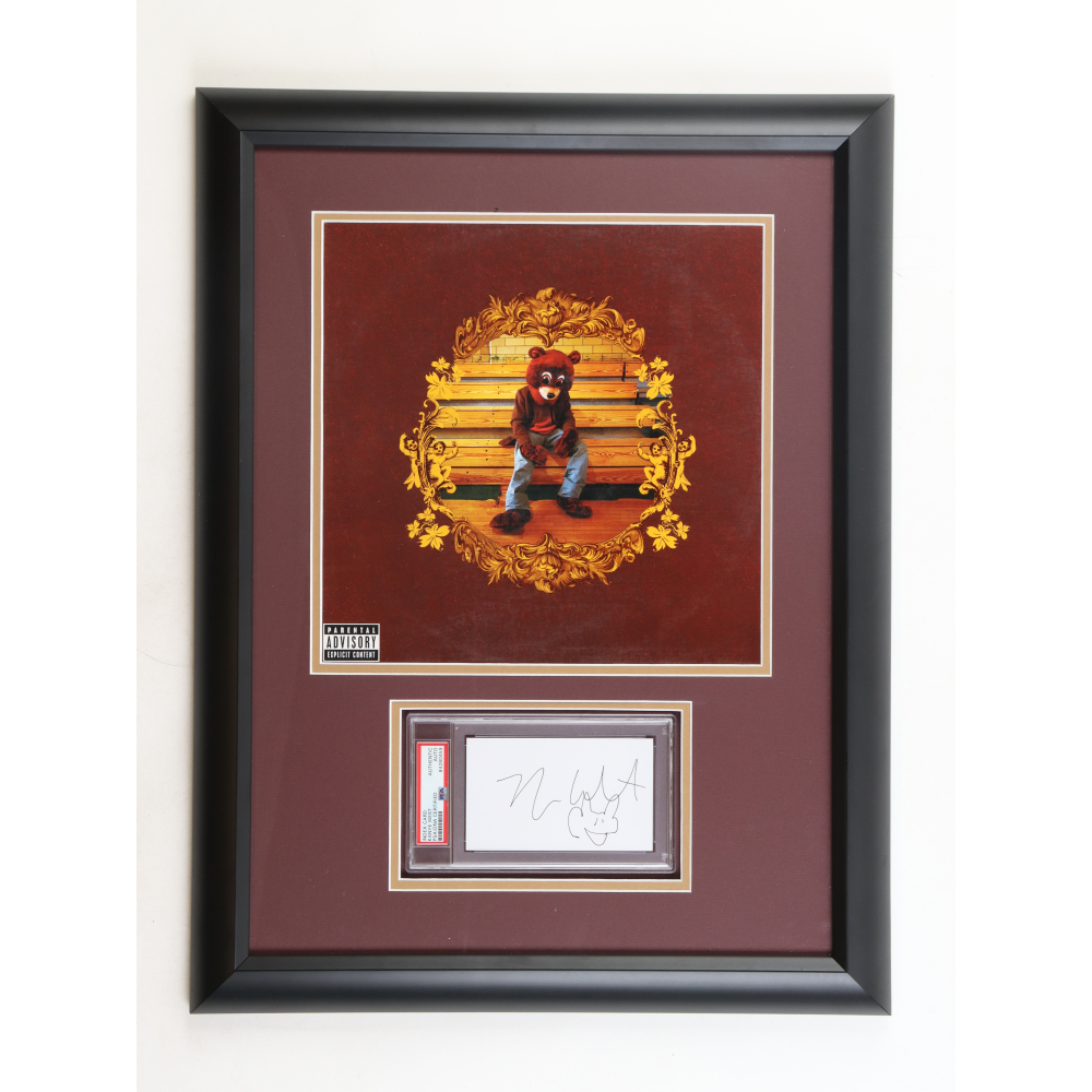 Kanye West Signed Custom Framed Cut Display (PSA) | Pristine Auction