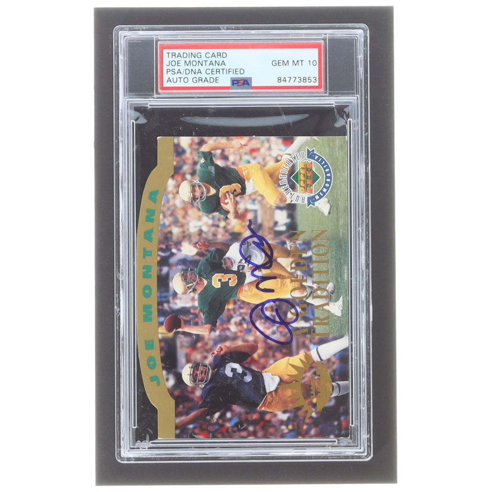 Joe Montana Signed 1993-97 Upper Deck Authenticated Commemorative Cards ...