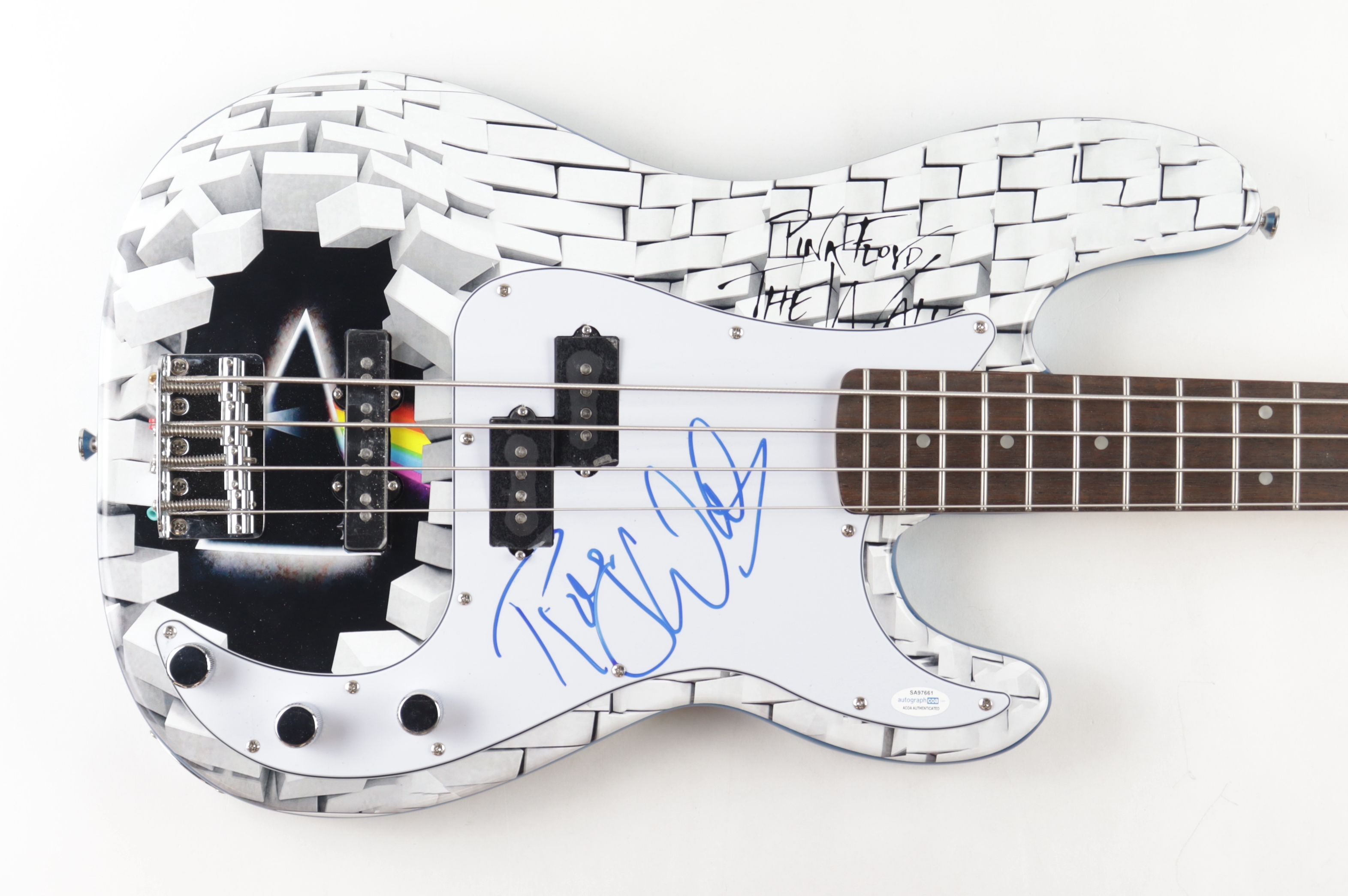Roger Waters Signed "The Wall" 46" Full-Size Electric Bass Guitar ...