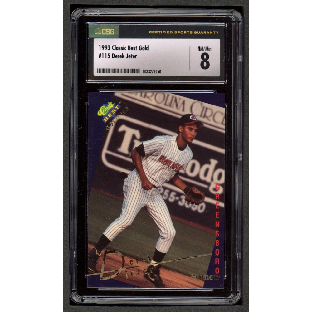 Derek Jeter 1993 Classic/Best Gold #115 (CSG 8) | Pristine Auction