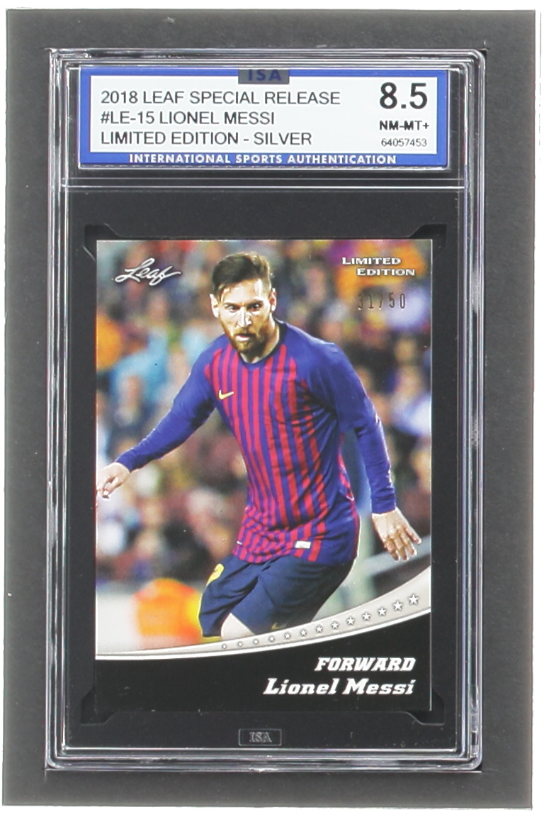 Lionel Messi 2018 Leaf Special Release Limited Edition Silver #31/50 # ...