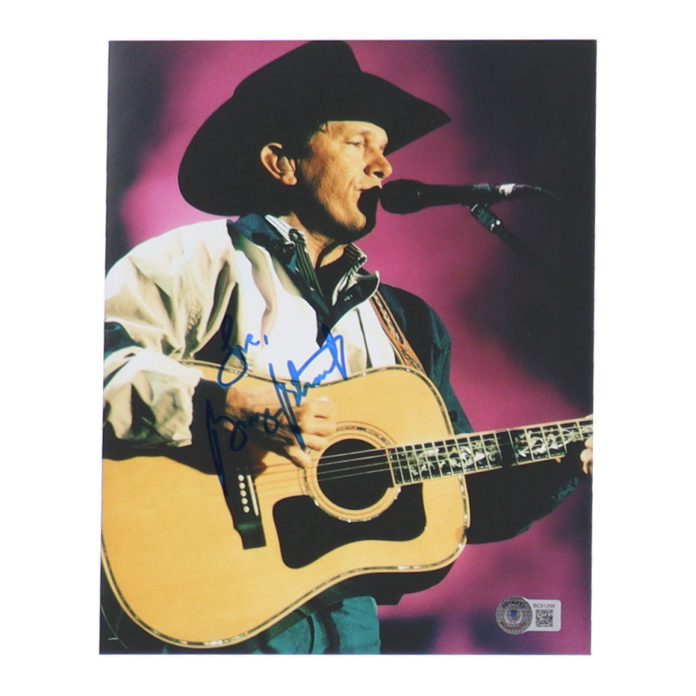 George Strait Signed 8x10 Photo Inscribed "Love" (Beckett) | Pristine ...