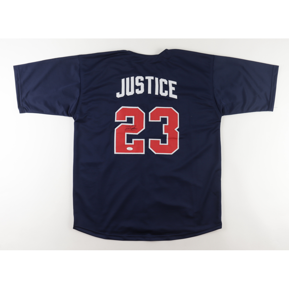 David Justice Signed Jersey (JSA) | Pristine Auction