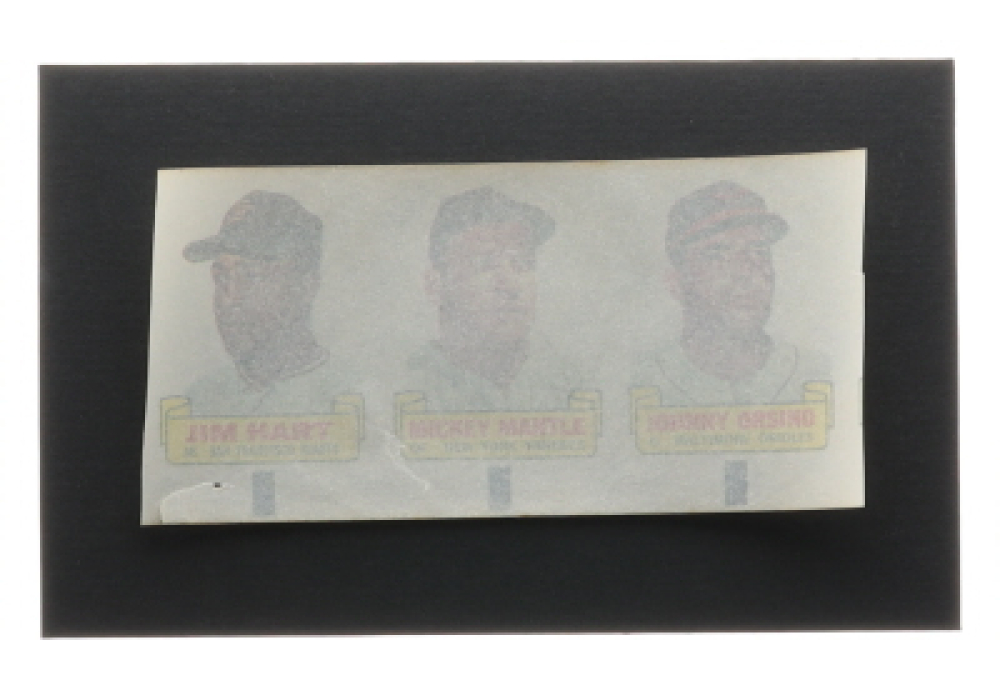 Johnny Orsino / Mickey Mantle / Jim Hart Decal | Pristine Auction