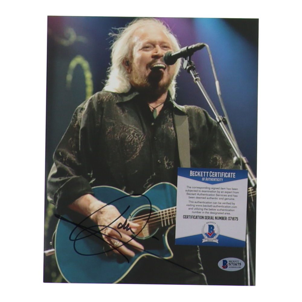 Barry Gibb Signed 8x10 Photo (Beckett) | Pristine Auction