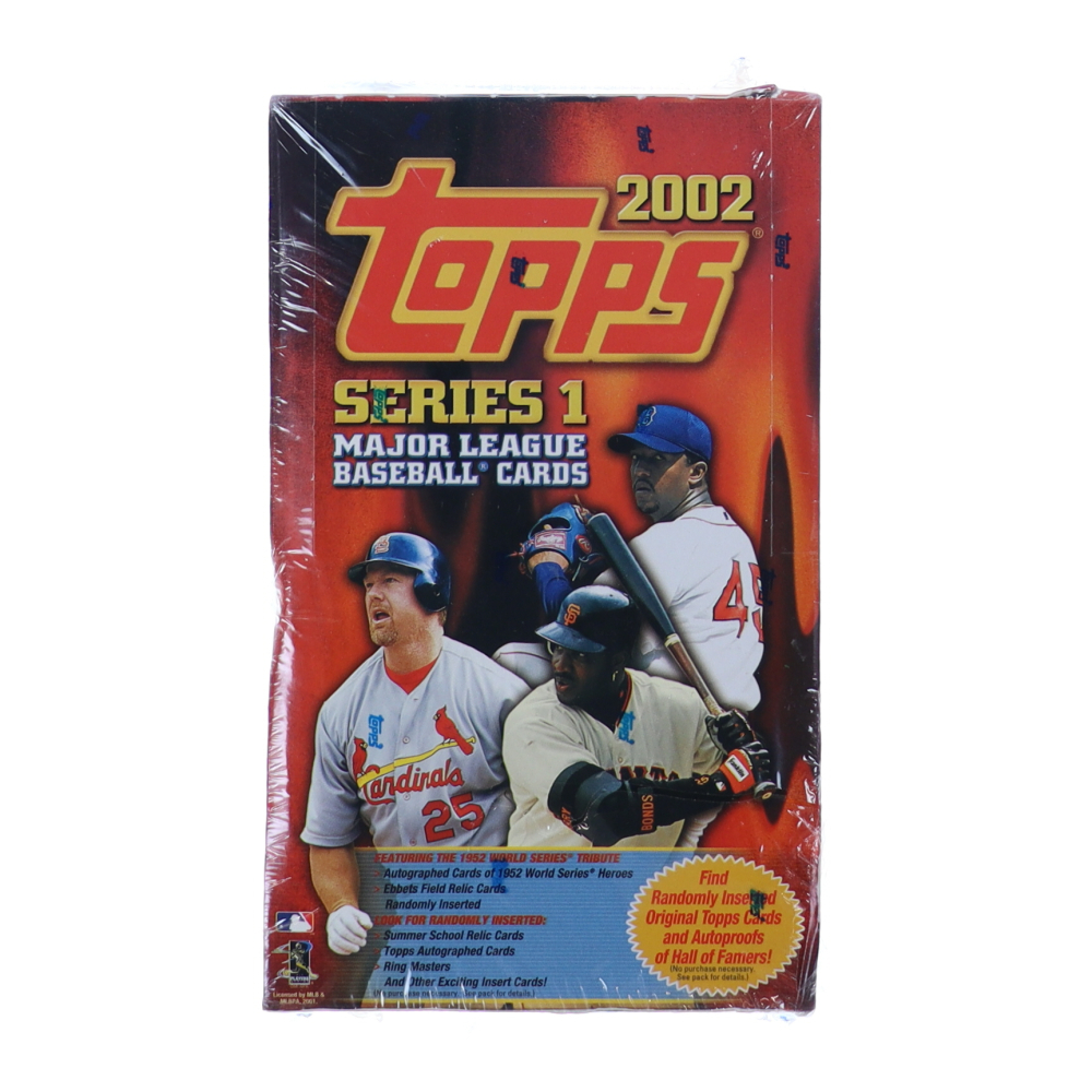 2002 Topps Series 1 Baseball Hobby Box with (36) Packs | Pristine Auction