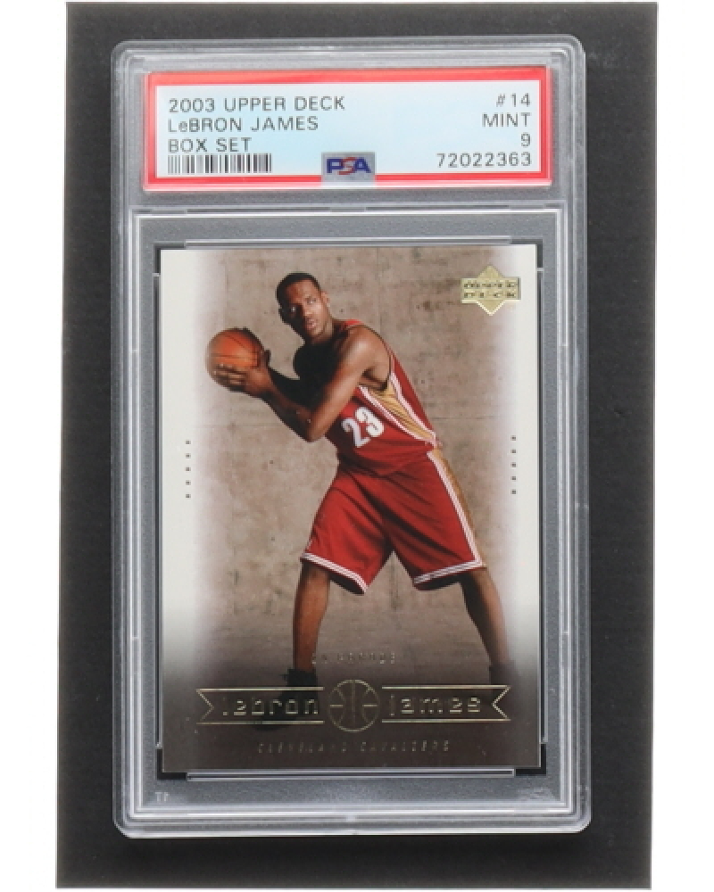 LeBron James 2003 Upper Deck LeBron James Box Set #14 On Parade RC (PSA ...