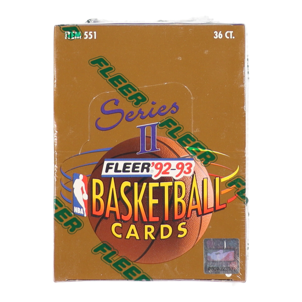 1992-93 Fleer Series 2 Basketball Hobby Box with (36) Packs | Pristine ...