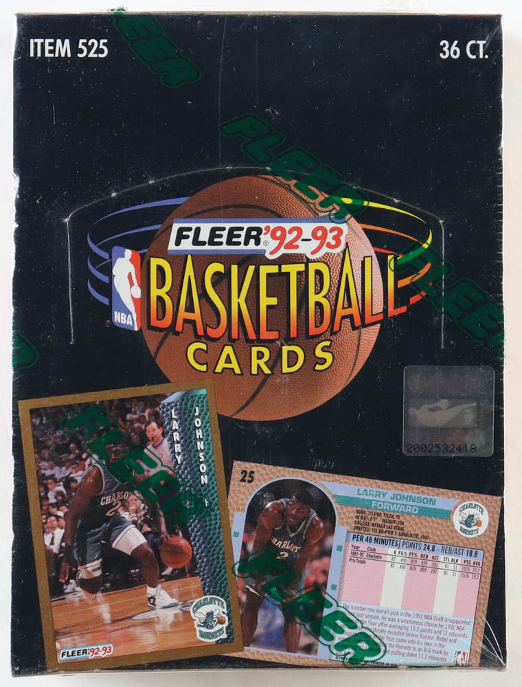 1992-93 Fleer Series 1 Basketball Hobby Box with (36) Packs | Pristine ...