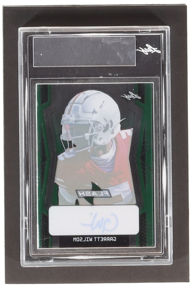 Garrett Wilson 2022 Leaf Flash Portrait Autographed Pre-Production ...