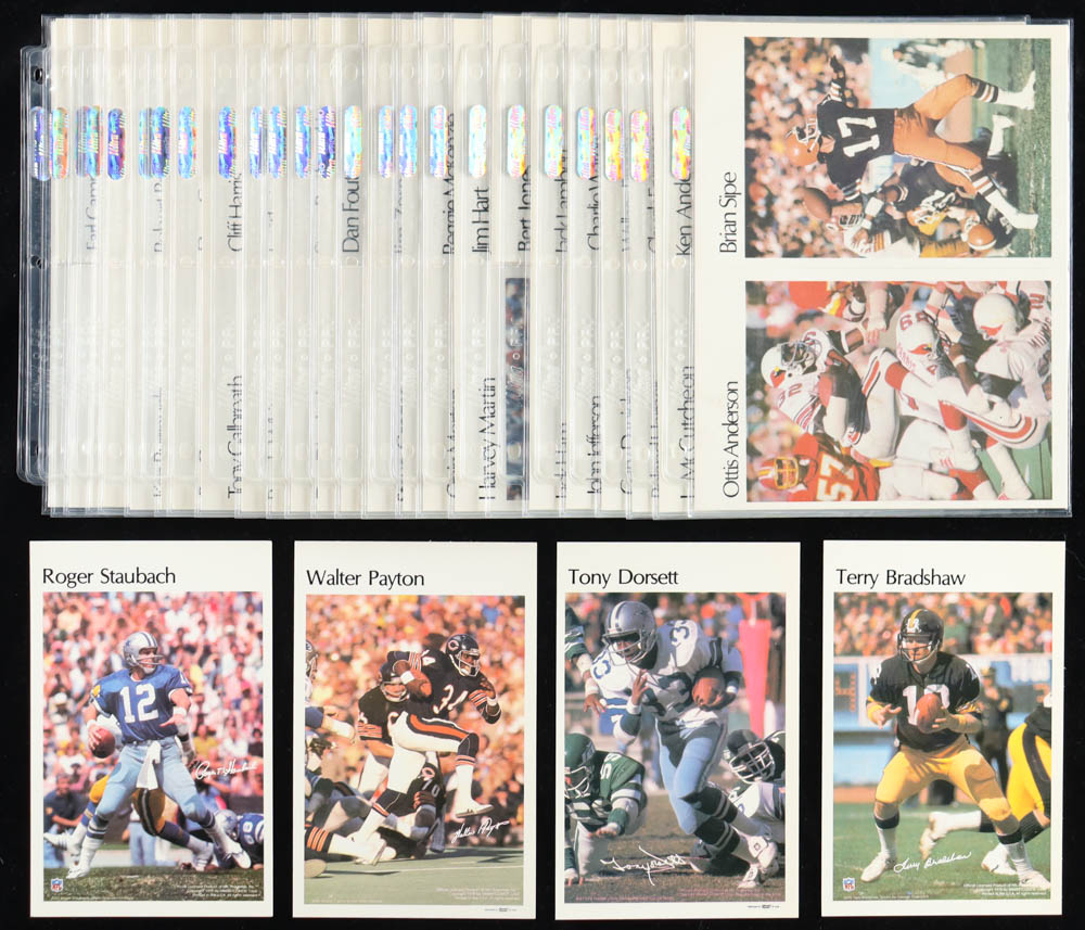 1978 Market Com NFL Mini-Poster Set of (50) with Roger Staubach, Tony ...