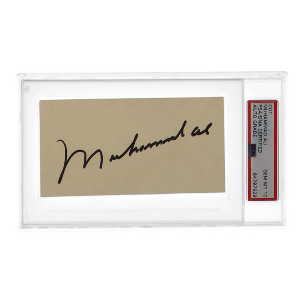 Muhammad Ali Signed Cut (PSA) | Pristine Auction