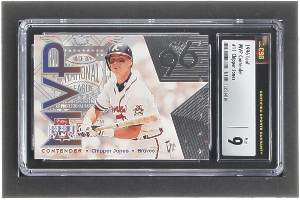 Chipper Jones 1996 Leaf All-Star Game MVP Contenders #11 (CSG 9 ...